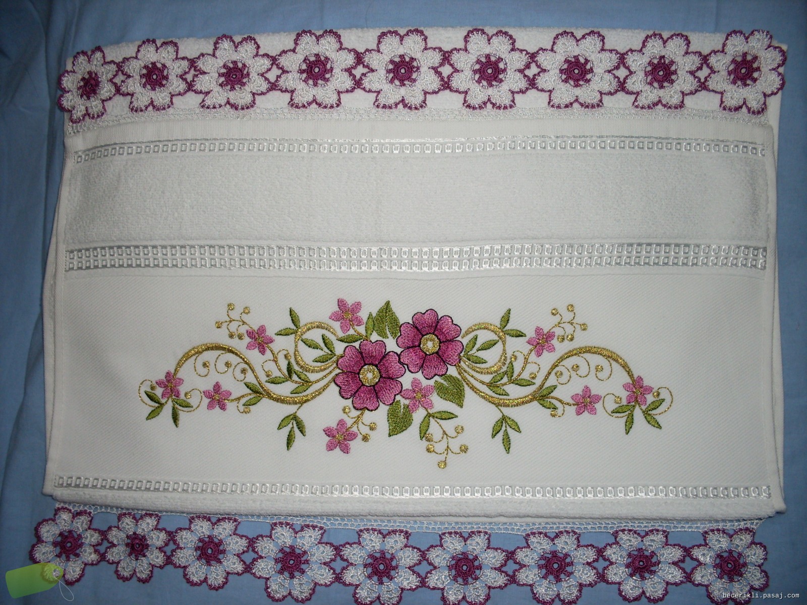 Dantel havlu kenarı modeli | Resimli Örgü Modelleri